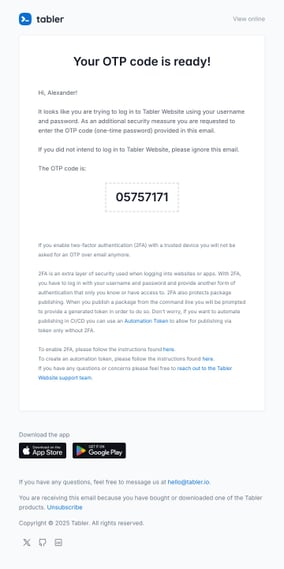 80 responsive, editable HTML email templates - Tabler Emails